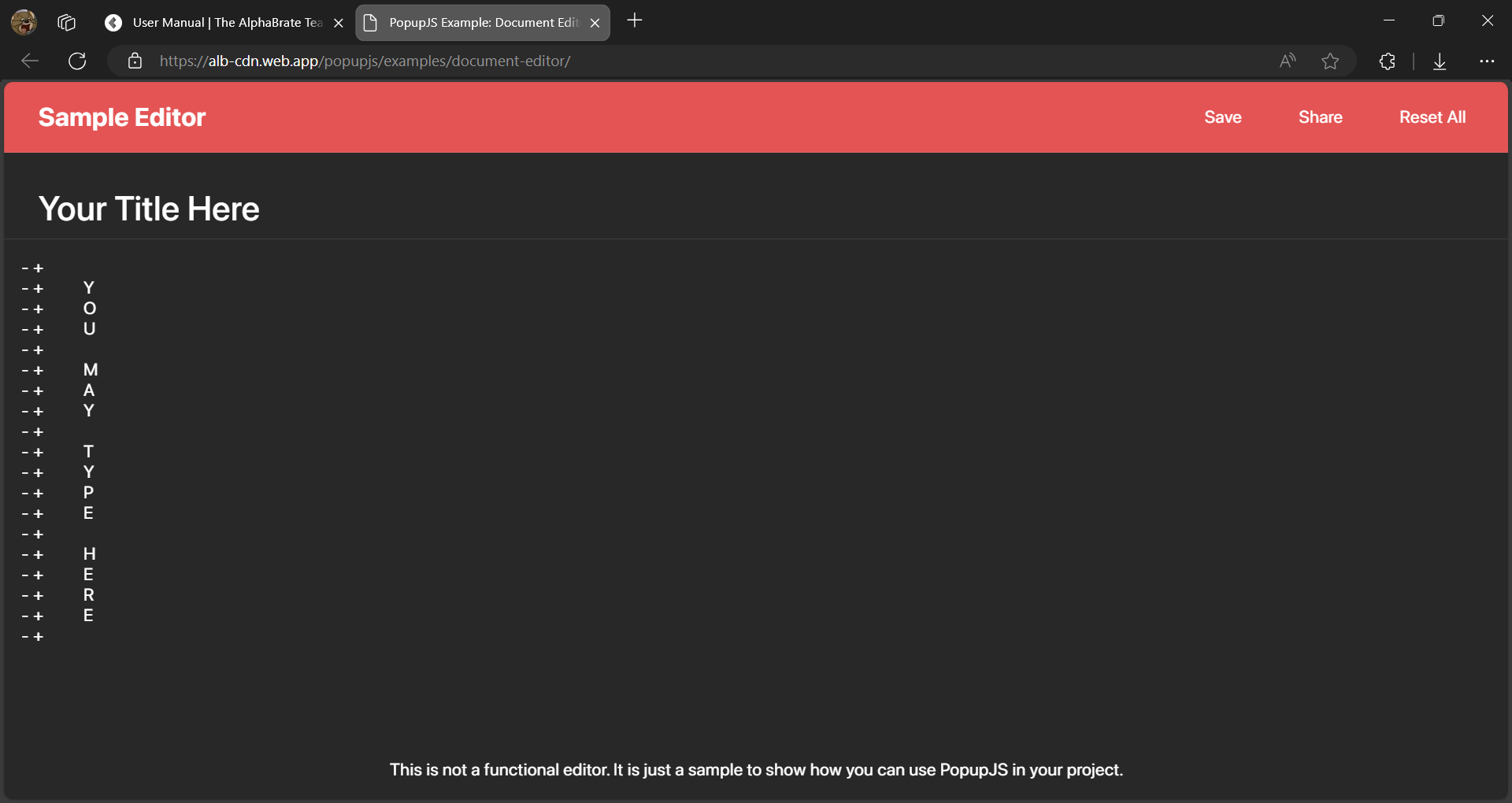 User Manual | The AlphaBrate Team